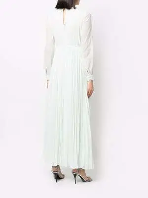 SELF-PORTRAIT Lace-trim Maxi Dress