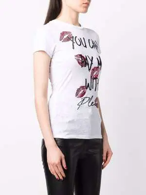 Philipp Plein Rhinestone-embellished T-shirt - White