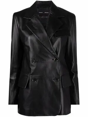 Proenza Schouler Single-breasted Leather Blazer