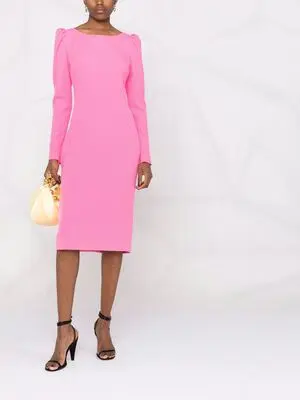 Dolce & Gabbana U-neck Long-sleeved Dress