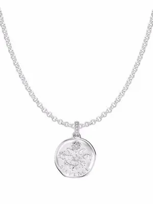 DOWER & HALL Sixpence Story Pendant Necklace - Silver