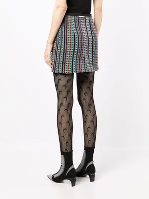 MARINE SERRE Terry Kitchen Towels Mini Skirt