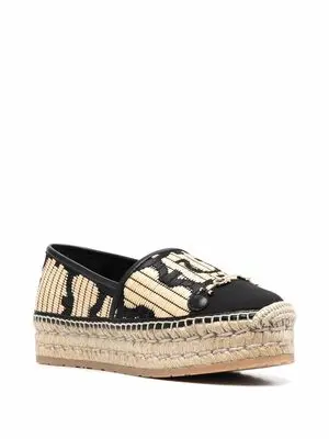 FERRAGAMO Logo Embroidered Espadrilles
