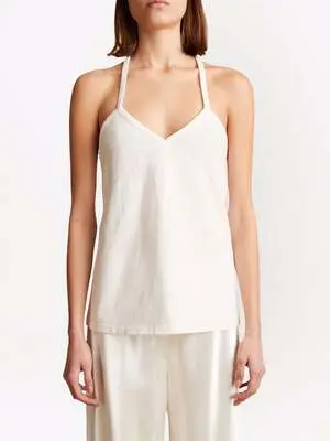 Khaite Misty Halterneck Cotton Top