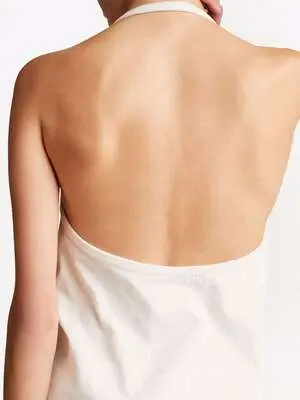 Khaite Misty Halterneck Cotton Top