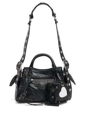 Balenciaga Xs Neo Cagole Leather Shoulder Bag