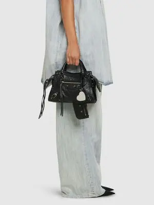 Balenciaga Xs Neo Cagole Leather Shoulder Bag