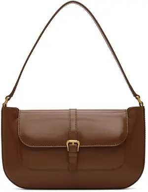 By Far BY FAR Brown Miranda Shoulder Bag - Tc Tabac