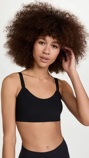 Commando Butter Soft Support Back Closr Bralette - Black