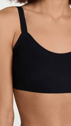Commando Butter Soft Support Back Closr Bralette - Black