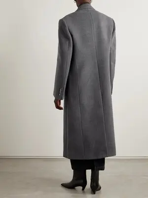 Wardrobe.NYC Wool Tailored Coat - Gray