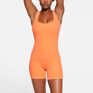 SKIMS SKIMS Cotton Rib Onesie Apricot