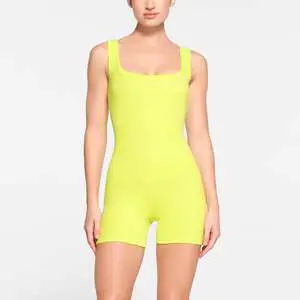 SKIMS SKIMS Cotton Rib Onesie Daffodil