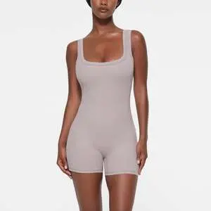 SKIMS SKIMS Cotton Rib Onesie Oyster