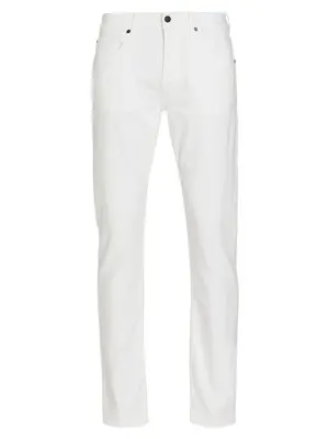 7 For All Mankind Slimmy Slim-fit Tapered Jeans - White
