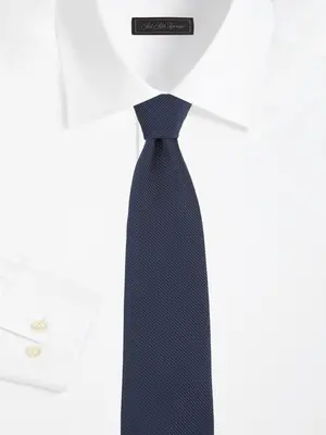 PAUL STUART Ribbed Silk-blend Tie