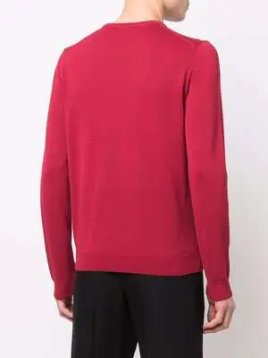 ZANONE Crew-neck Knitted Jumper - Red