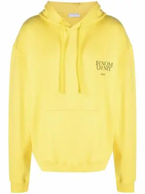 IH NOM UH NIT Logo-print Cotton Hoodie - Yellow