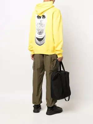 IH NOM UH NIT Logo-print Cotton Hoodie - Yellow