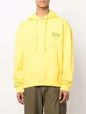 IH NOM UH NIT Logo-print Cotton Hoodie - Yellow