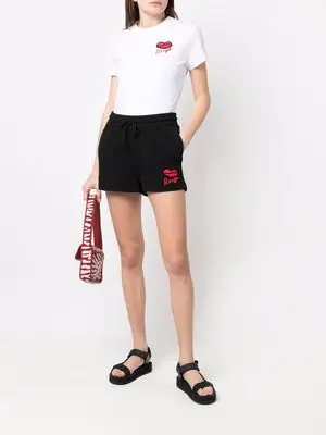 Sonia Rykiel Paris Rouge-print Track Short