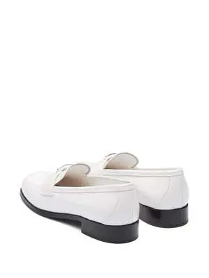 Prada Logo-plaque Leather Loafers