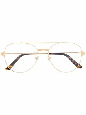 CARTIER Pilot-frame Eyeglasses - Gold