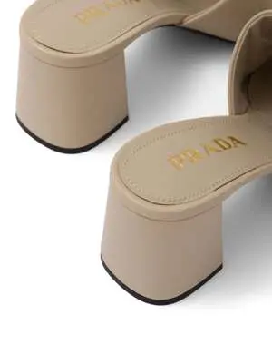 Prada Triangle Logo Mules