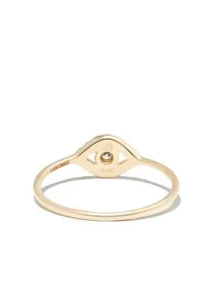 SYDNEY EVAN 14kt Yellow Diamond Evil Eye Ring