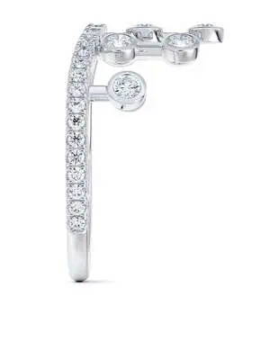 De Beers Platinum Dewdrop Diamond Crown Ring