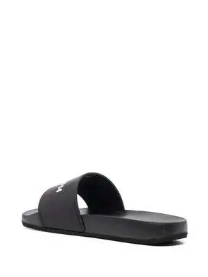 Axel Arigato Logo-print Slides - Black