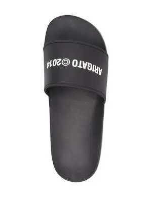Axel Arigato Logo-print Slides - Black