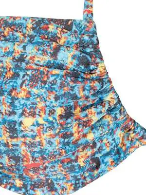 SIAN SWIMWEAR Halle Tweed-print Bikini Top