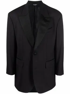 Dolce & Gabbana Single-breasted Tailored Suit Jacket - Black