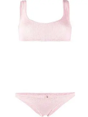 REINA OLGA Ginny Scrunch Bikini Set - Pink