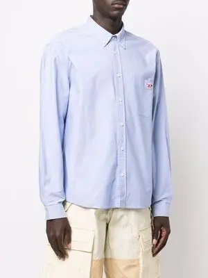 DIESEL® Logo-patch Button-down Shirt