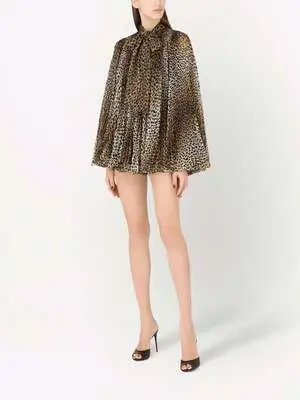 Dolce & Gabbana Leopard Print Mini Dress