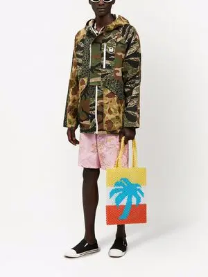 Palm Angels Printed Parka Coat