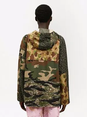 Palm Angels Printed Parka Coat