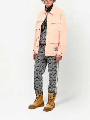 Palm Angels Oversized Denim Workwear Jacket