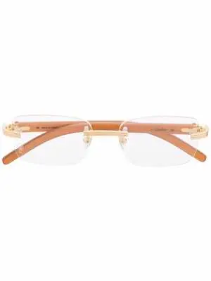 Cartier Square-frame Glasses - Orange