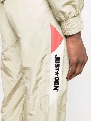JUST DON Stripe-side Tech Track Pants