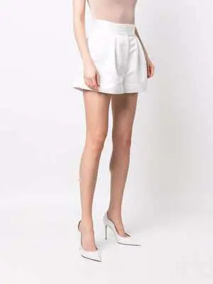 STYLAND Pleated Tailored Shorts - White