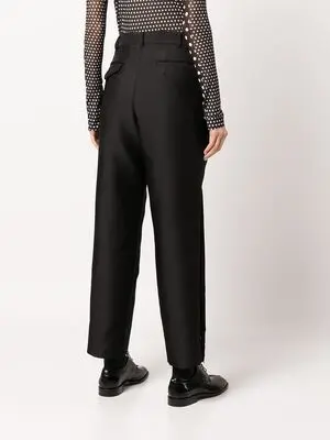 Comme Des Garçons Fringed Straight-leg Trousers