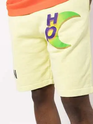 Heron Preston Logo-print Track Shorts - Yellow