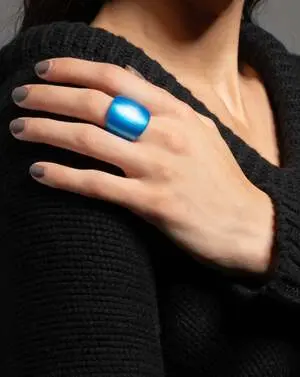 Alexis Bittar Alexis Bittar Lucite Block Ring Cerulean