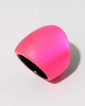 Alexis Bittar Alexis Bittar Lucite Block Ring Neon Pink