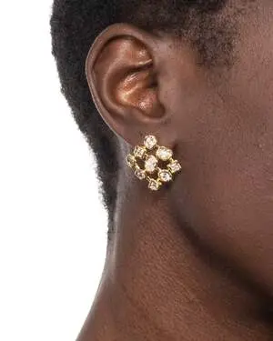 Alexis Bittar Asterales Square Stud Earrings