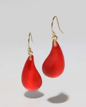 Alexis Bittar Alexis Bittar Lucite Dewdrop Dangle Earrings Cranberry