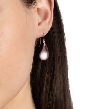 Alexis Bittar Lucite Dewdrop Dangle Earrings - Dusty Rose